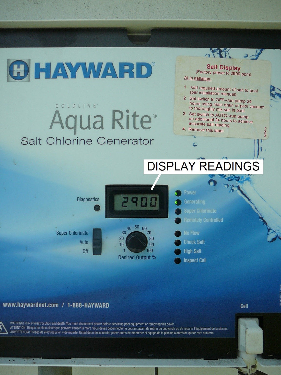 How to Understand and Adjust the Hayward Aqua Rite SCG Operational Val