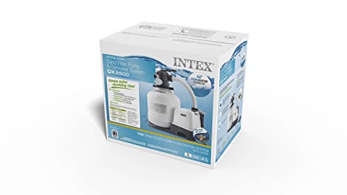 INTEX 26679EG QX2600 Krystal Clear Sand Filter Pump & Saltwater System
