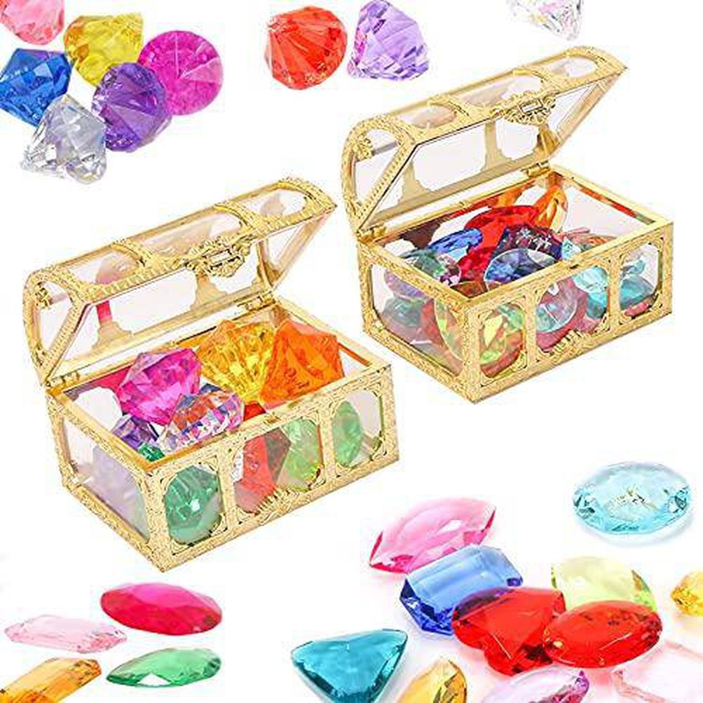 BENBO Swimming Gem Diving Toys, 34 Pieces Diving Gem Pool Toy Set with