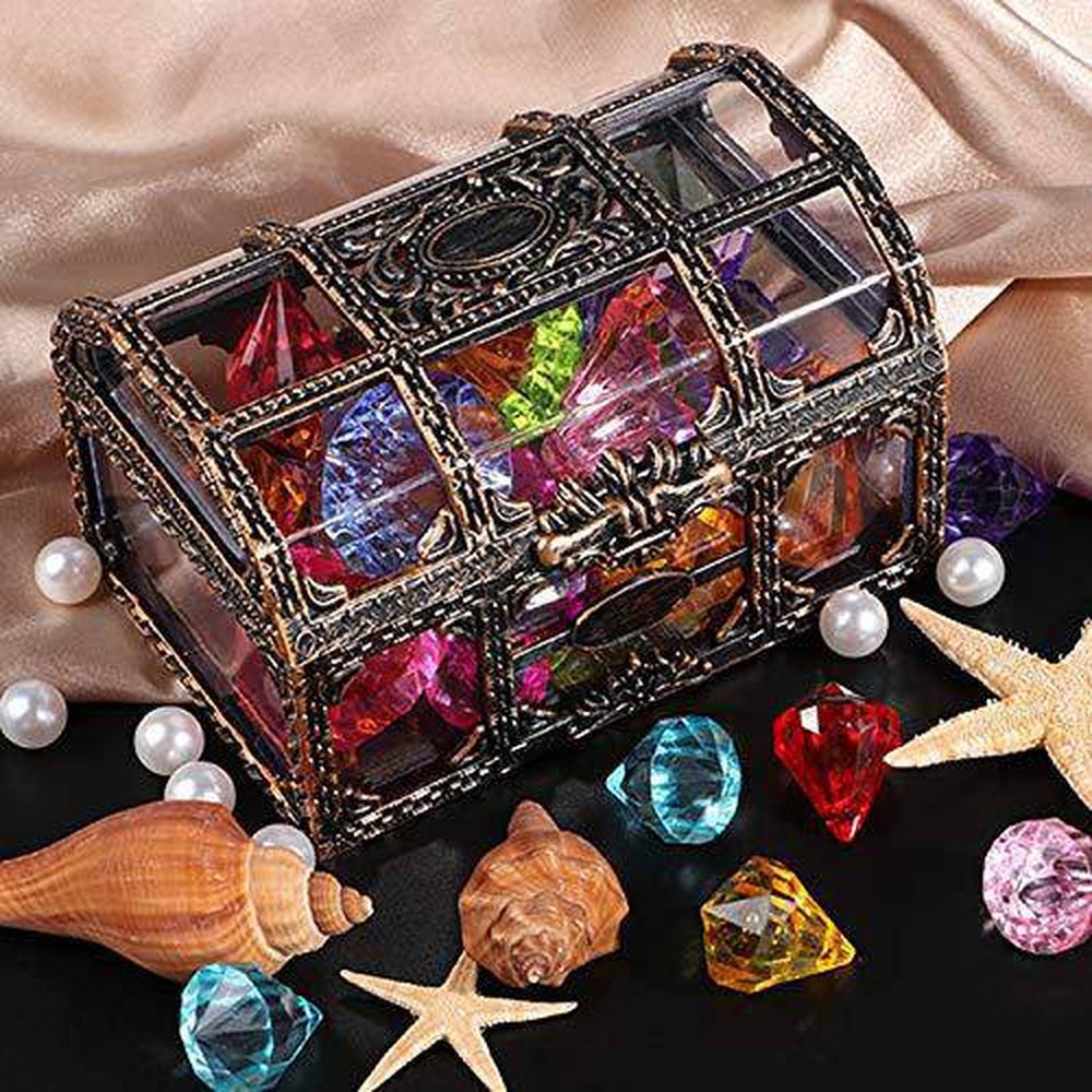 G.C Dive Gem Pool Toys Treasure Chest Colorful Sinking Gem Pirate Divi