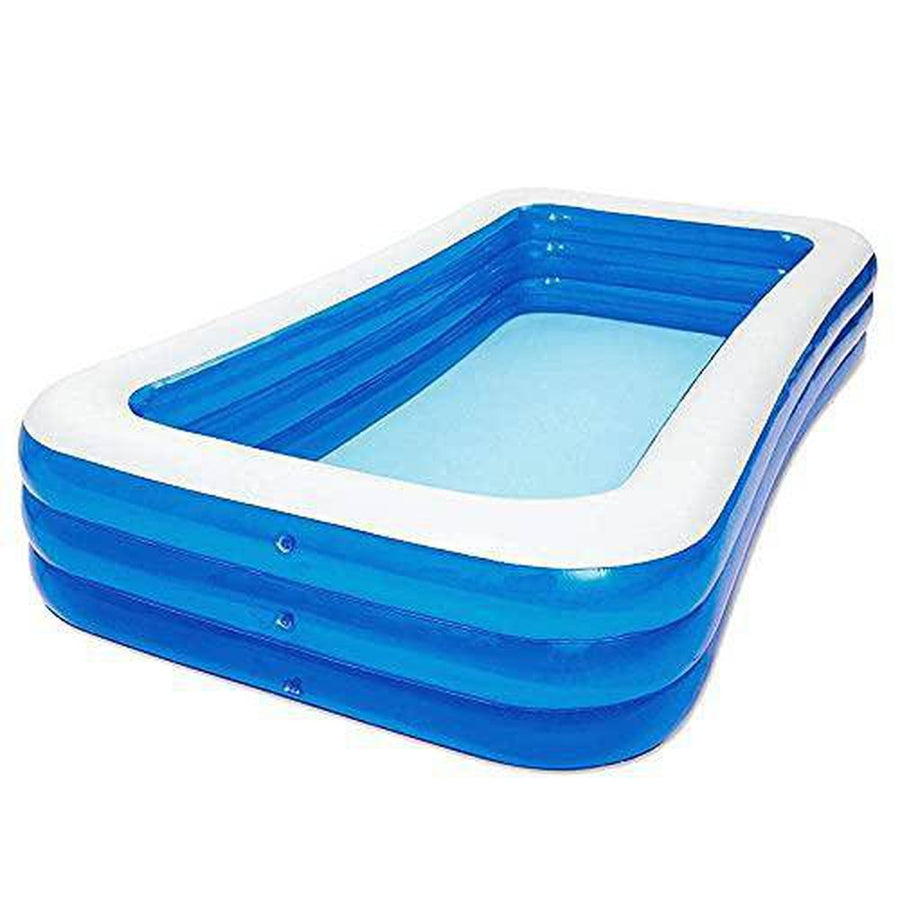 Inch Kids Paddling Pool,Swim Centre Family Pool with Seats,Square Outd