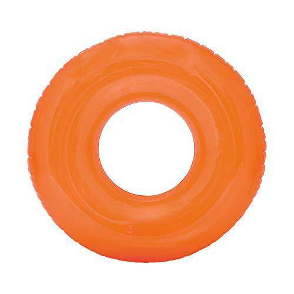 Intex Colorful Transparent Inflatable Swimming Pool Beach Tube Raft (3