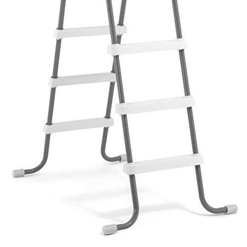Intex Pool Ladder for 48 Inch Wall Pools & 15' Pool Debris Cover w/ Dr