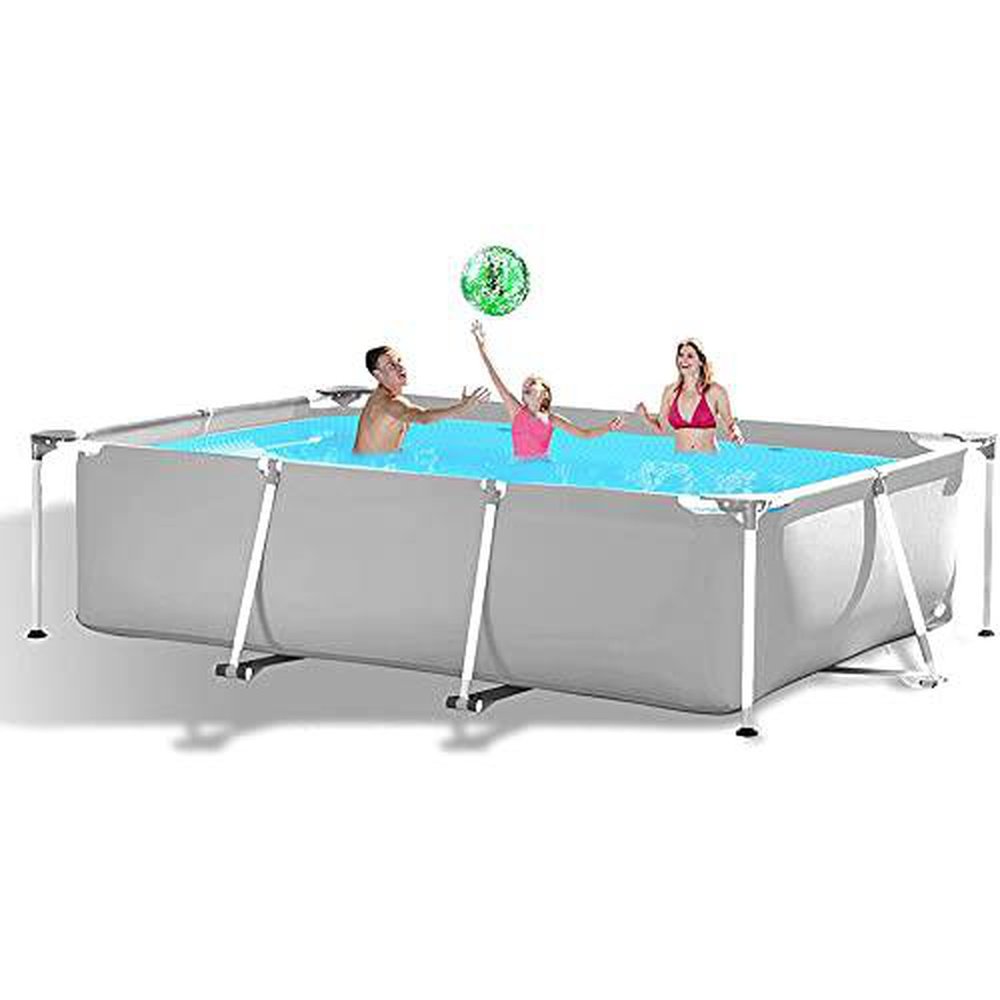 KNWSHT Above Ground Swimming Pool - 10ft X 7ft Outdoor Rectangular Fra