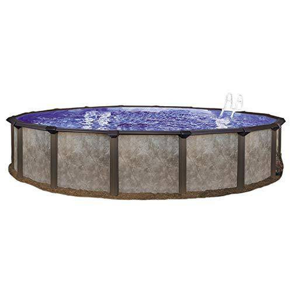 Lomart Skye Harbor 16 Foot x 52 Inch Round Hard Sided Steel Frame Abov