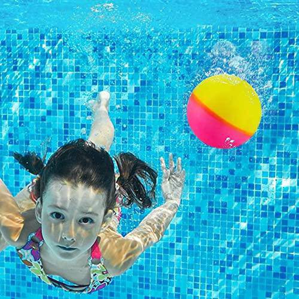 M/B 9 Inch Fills with Water Pool Ball, Swimming Pool Ball with Hose Ad