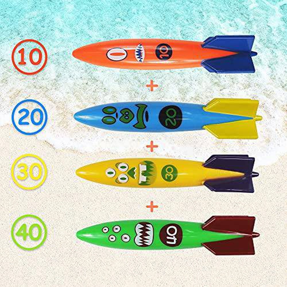 Noletgo Swimming Pool Diving Toys for Kids - Summer Fun Pool Sinking T