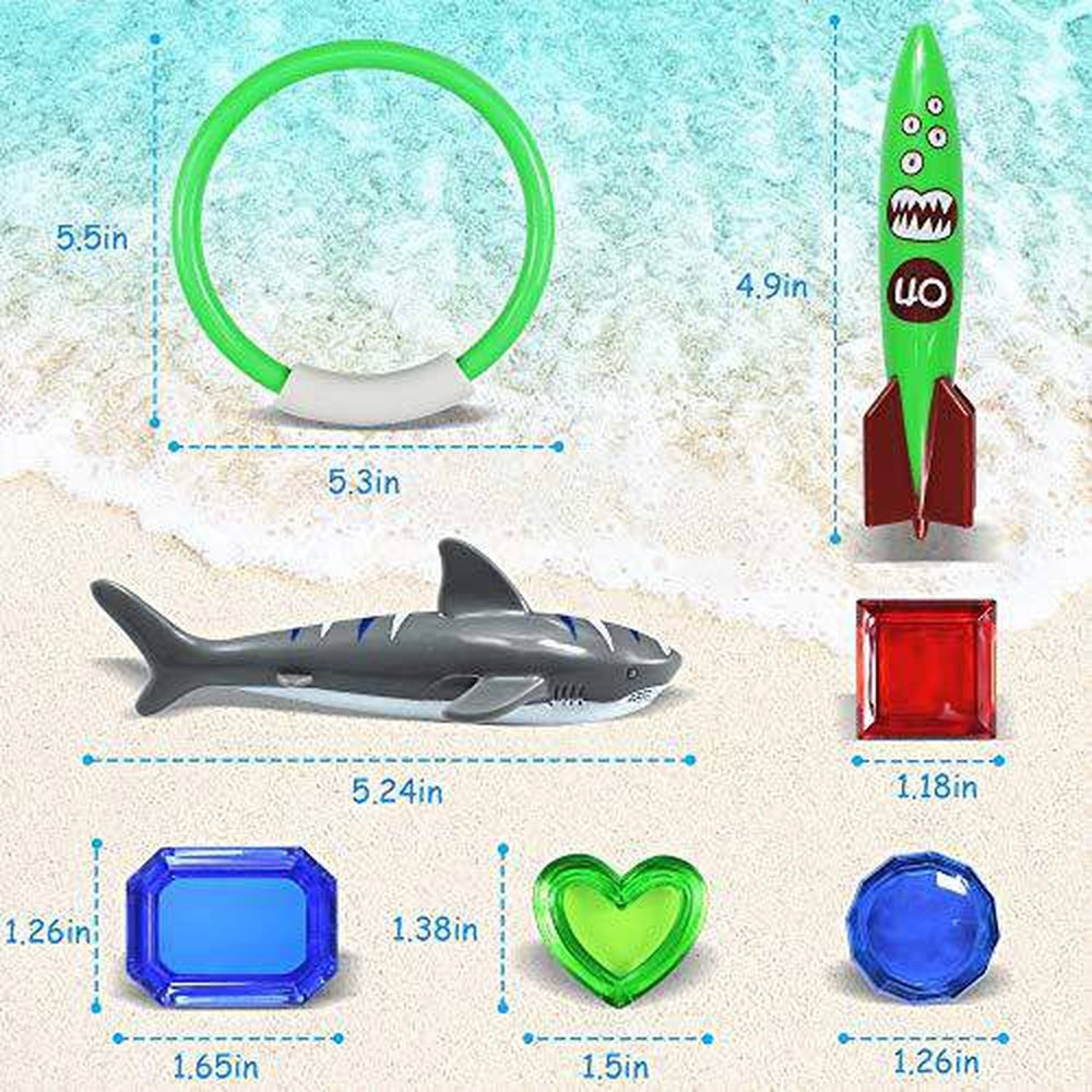 Noletgo Swimming Pool Diving Toys for Kids - Summer Fun Pool Sinking T