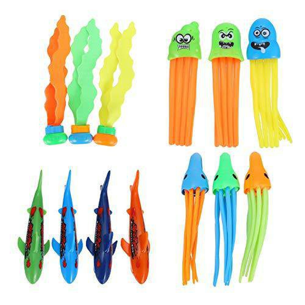 NUOBESTY Swimming Diving Toys, Summer Underwater Sinking Pool Toys Set