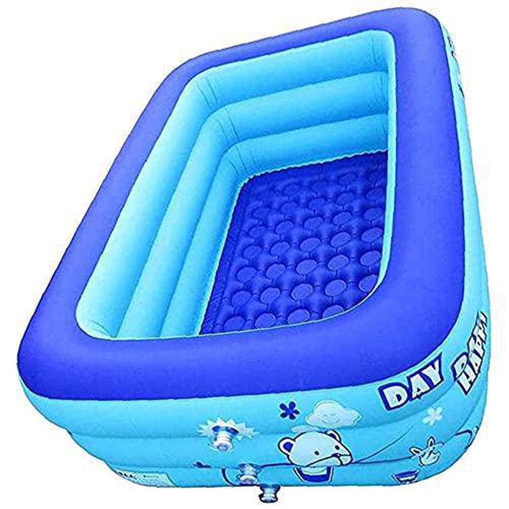 Paddling Pool for Kids Inflatable Swimming Pool Rectangle Kids Pool Sw