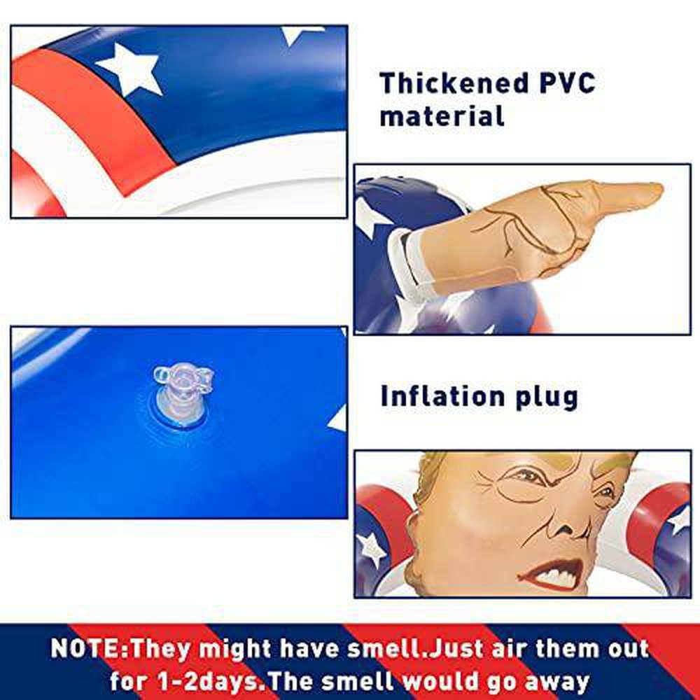 Trump Pool Float Inflatable Swimming Ring for Adults Pool Tube Toys fo