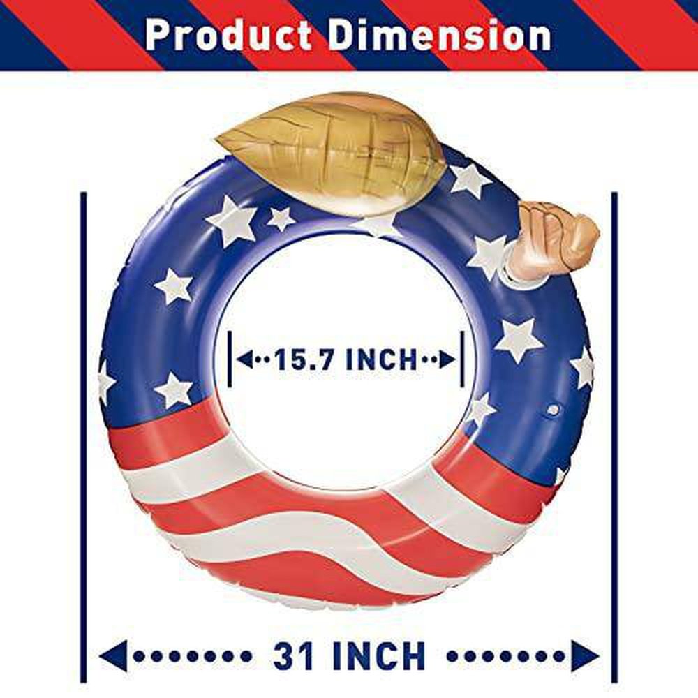 Trump Pool Float Inflatable Swimming Ring for Adults Pool Tube Toys fo